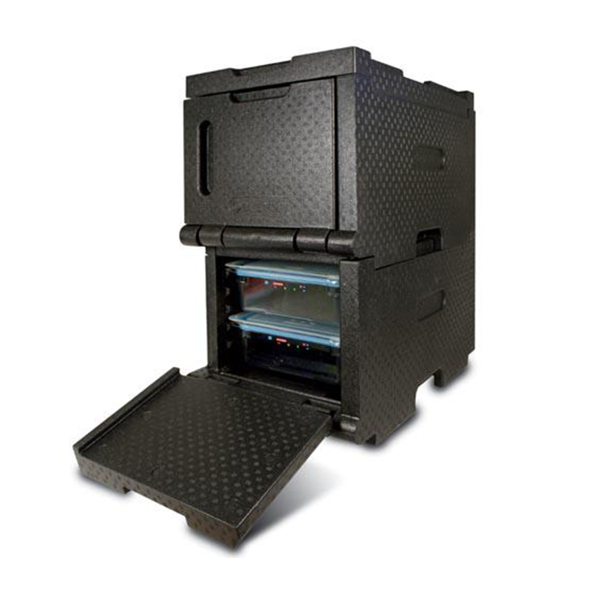 GN INSULATED FOOD TRANSPORT CONTAINER 48L BLACK By Araven - Core Catering