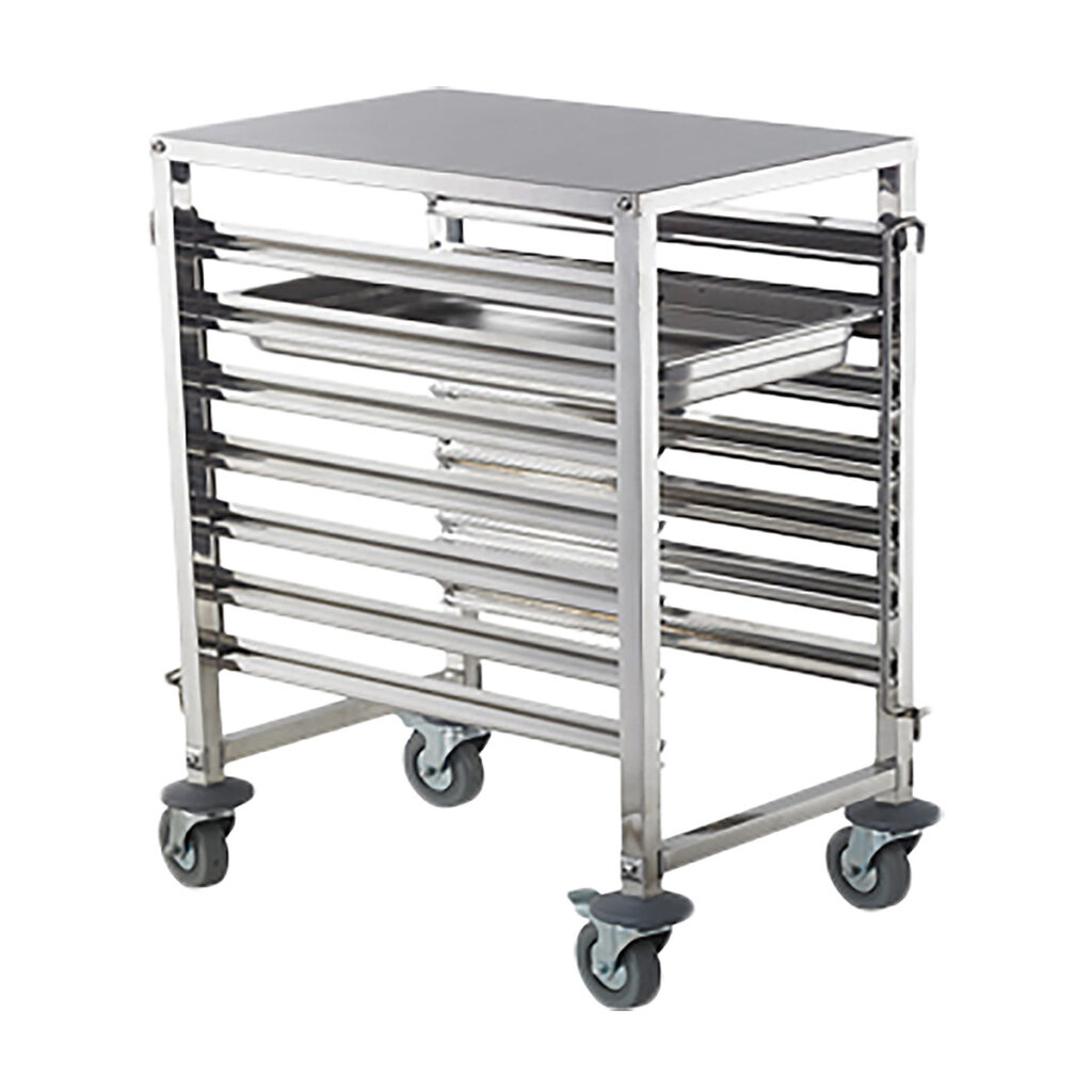 MOBILE WORKING TABLE S/STEEL 385X550X900MM 7 TIER By Global - Core Catering