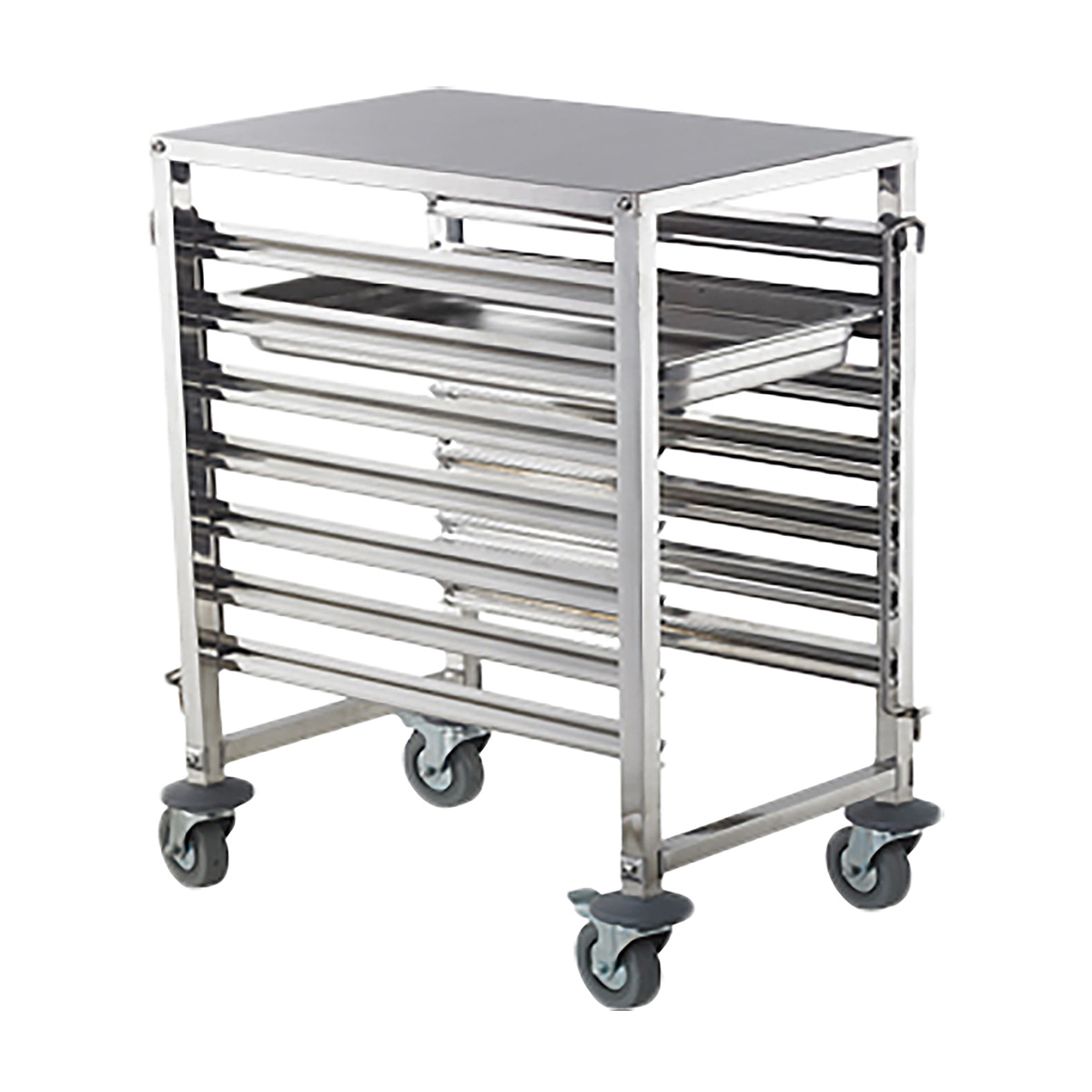 MOBILE WORKING TABLE S/STEEL 385X550X900MM 7 TIER By Global - Core Catering