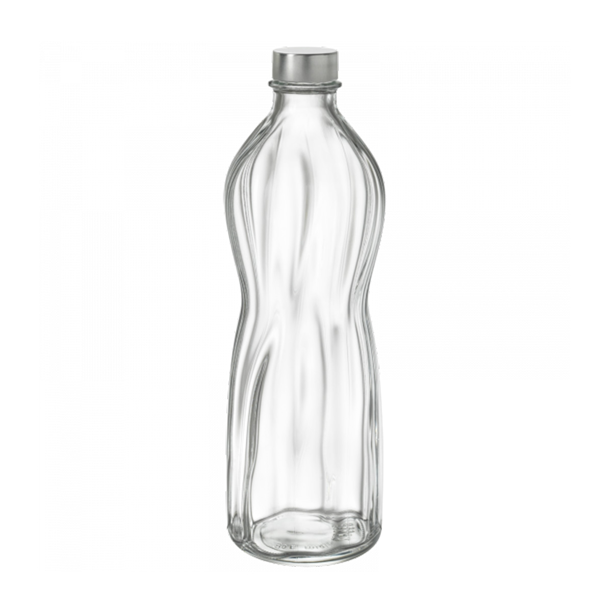 AQUA GLASS BOTTLE 1L WITH SCREW CAP By Bormioli Rocco - Core Catering