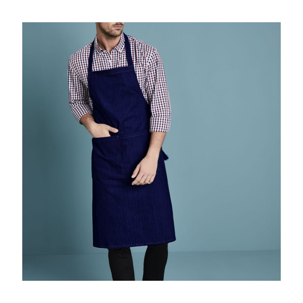 FULL BIB DENIM APRON By Chef Equip - Core Catering