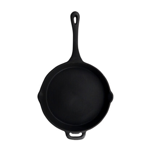 CAST IRON CHEF SKILLET 260MM BLACK - Core Catering