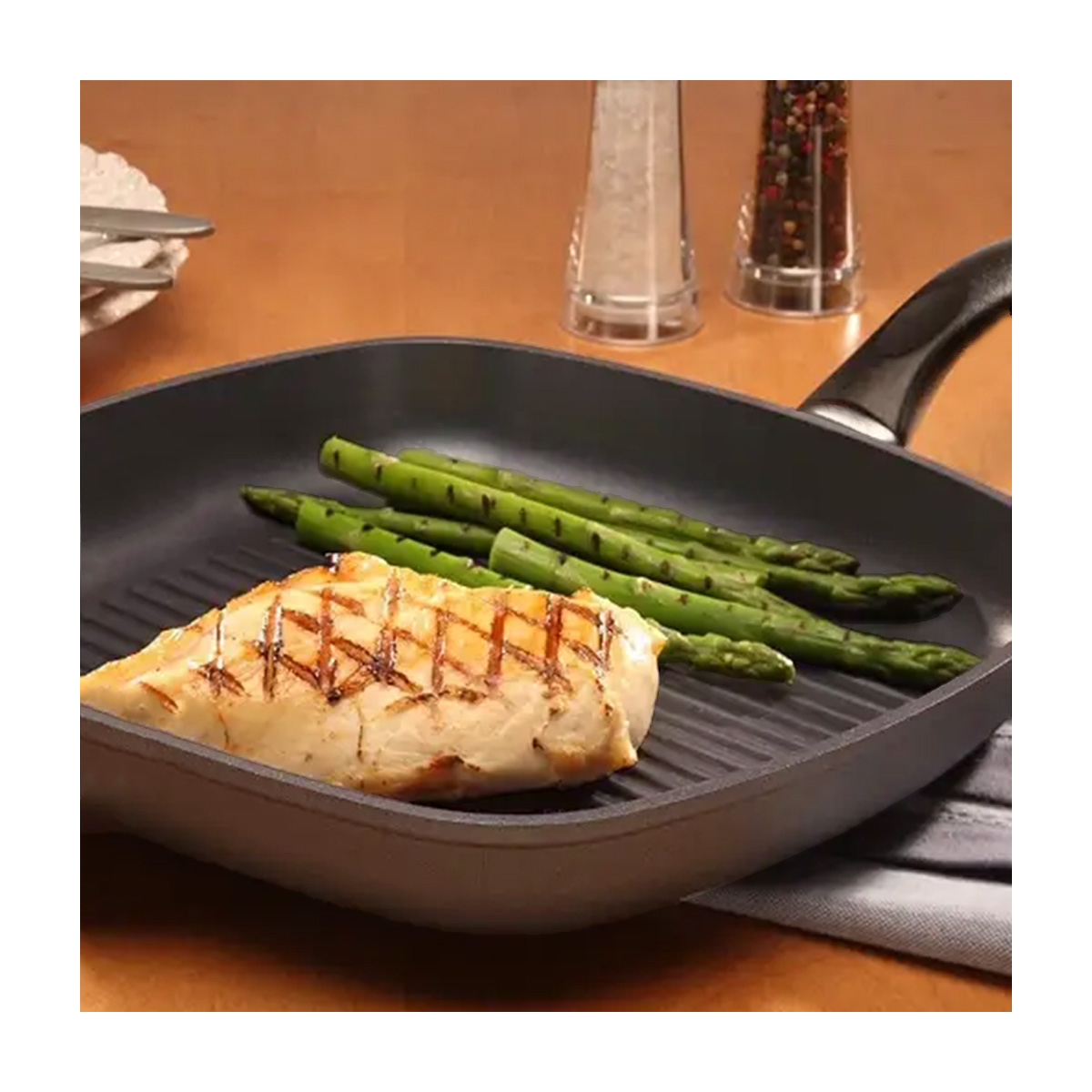 NON-STICK SQUARE GRILL PAN 280MM By Salton - Core Catering