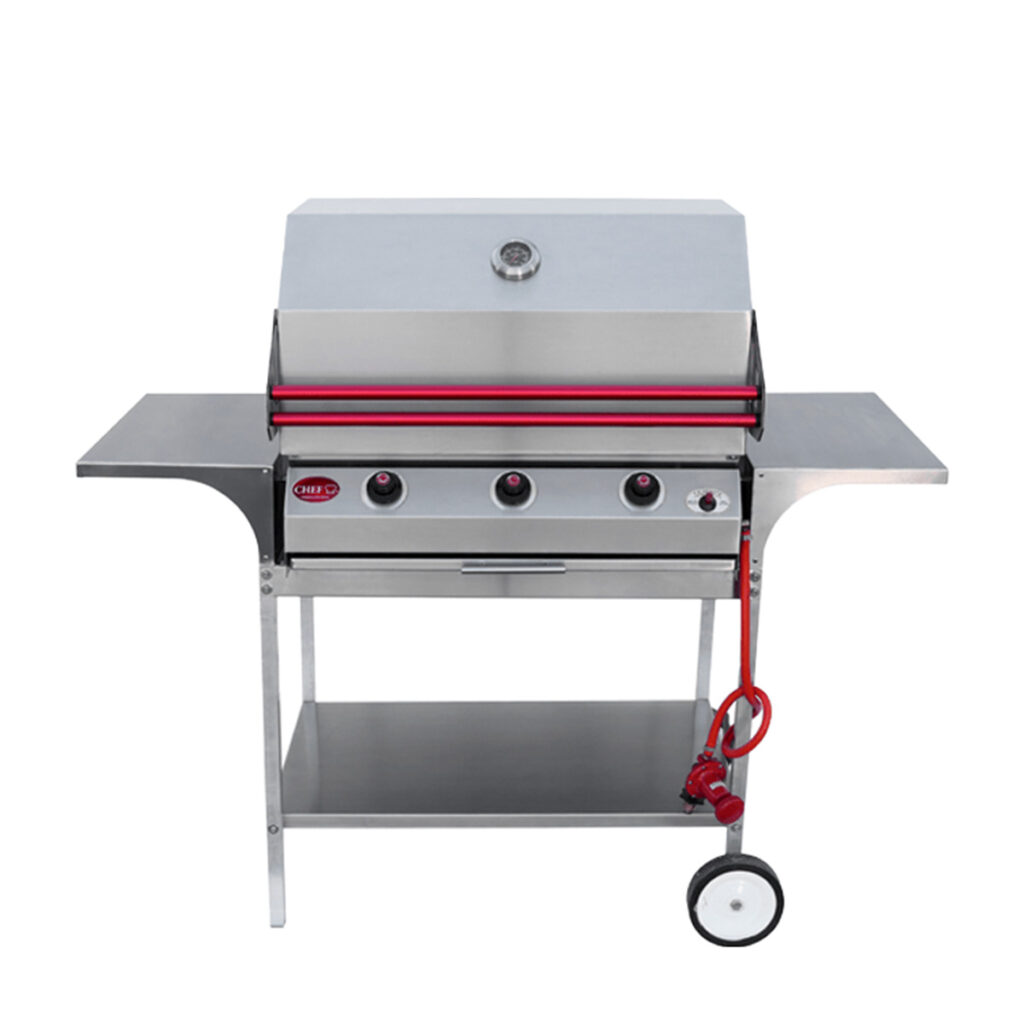 MOBILE GAS BRAAI 3 BURNER OCTANE By Chef - Core Catering