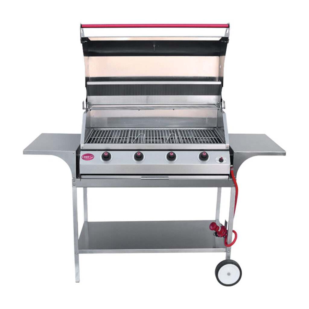 MOBILE GAS BRAAI 4 BURNER OCTANE By Chef - Core Catering