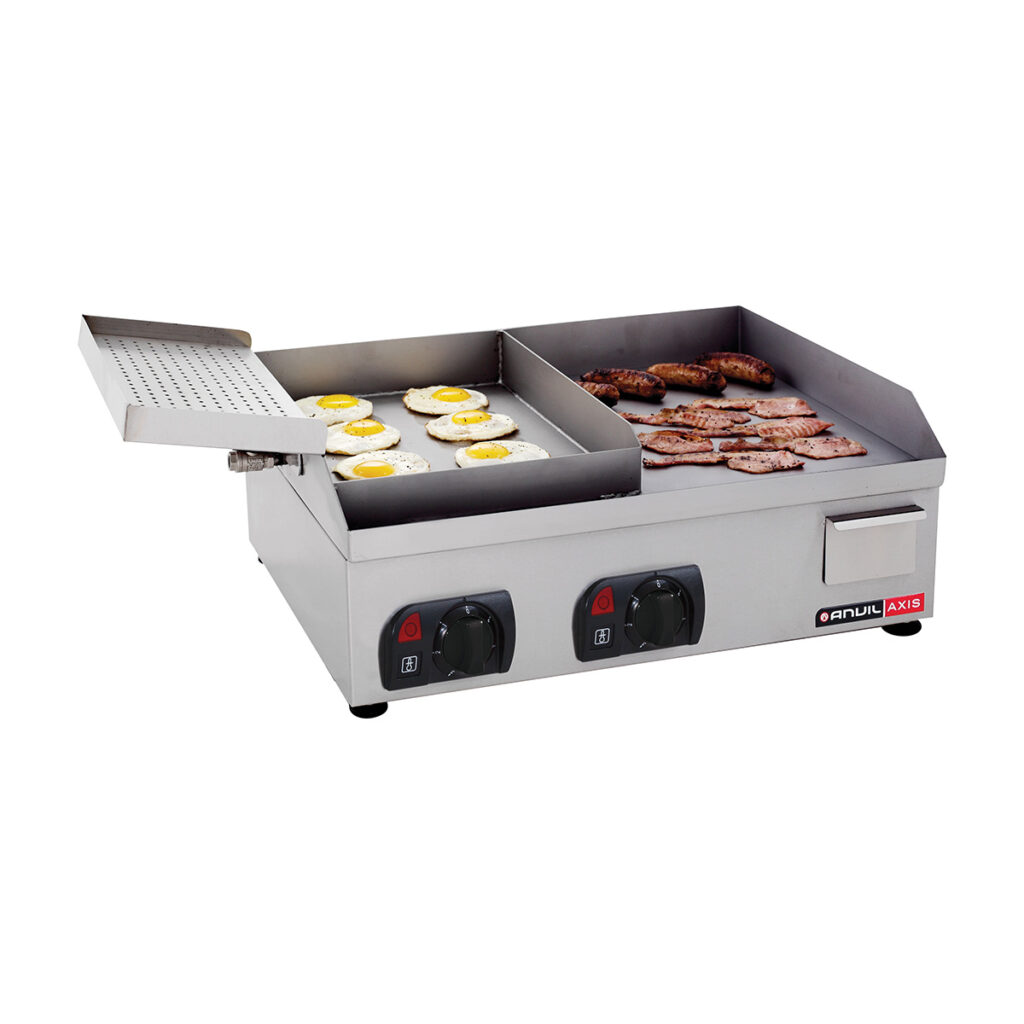 FLAT TOP ELEC GRILL 600MM BACON AND EGG By Anvil - Core Catering