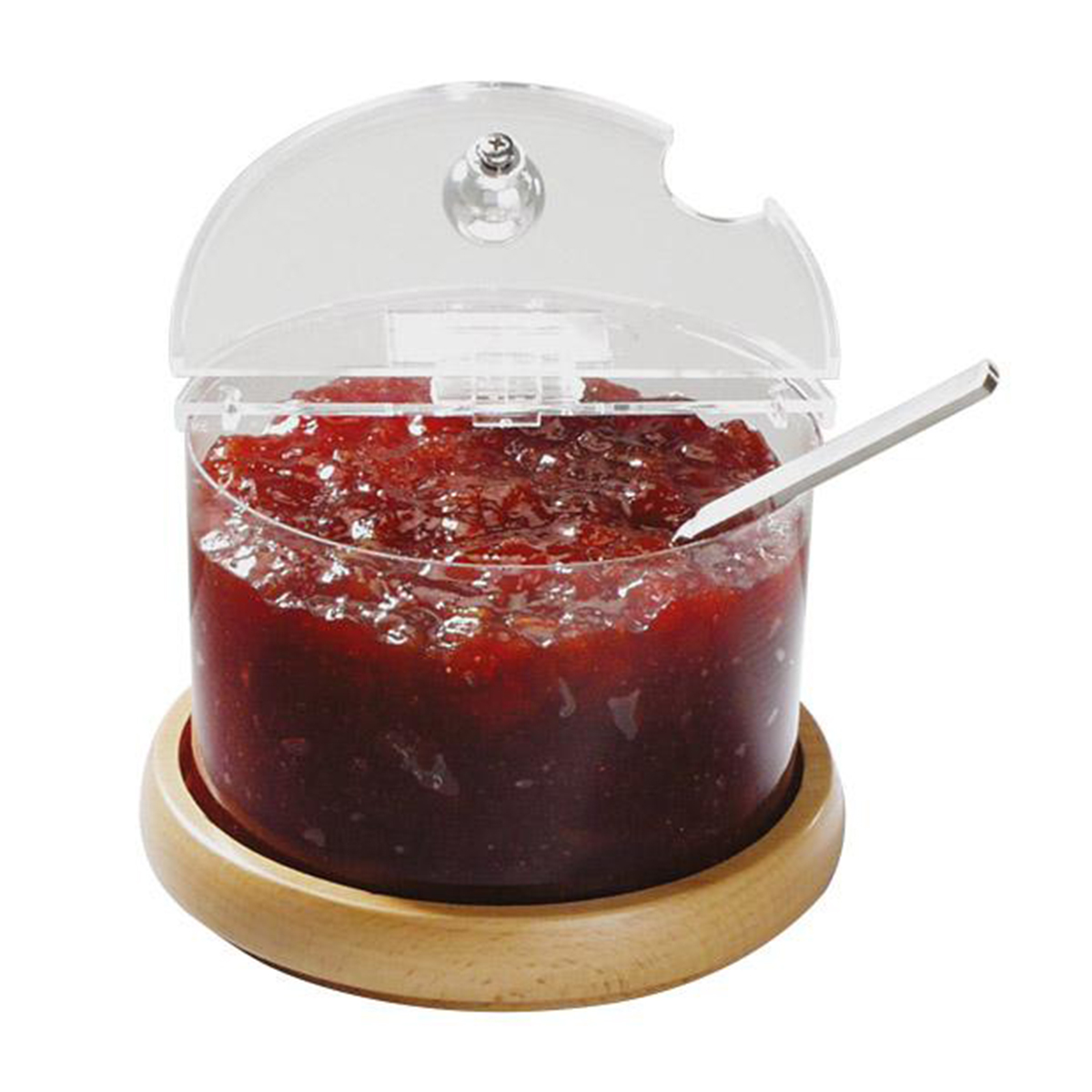 COOL BOWL MAXI 4 PIECE SET 1L WITH BEECH WOOD BASE By APS - Core Catering