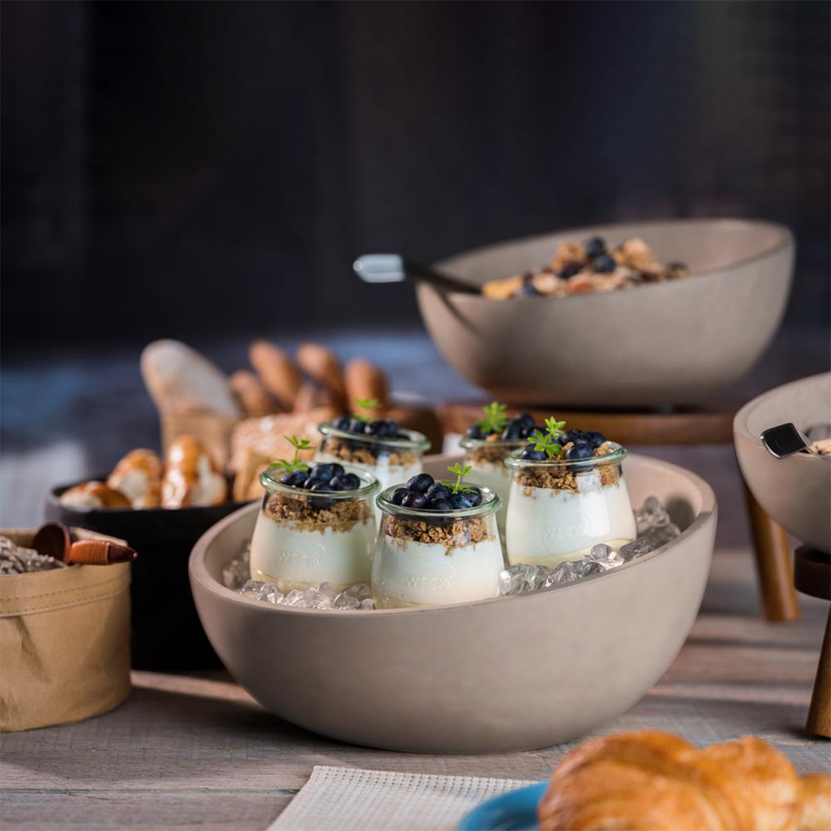 ELEMENT SERVING BOWL ROUND 1.1L By APS - Core Catering