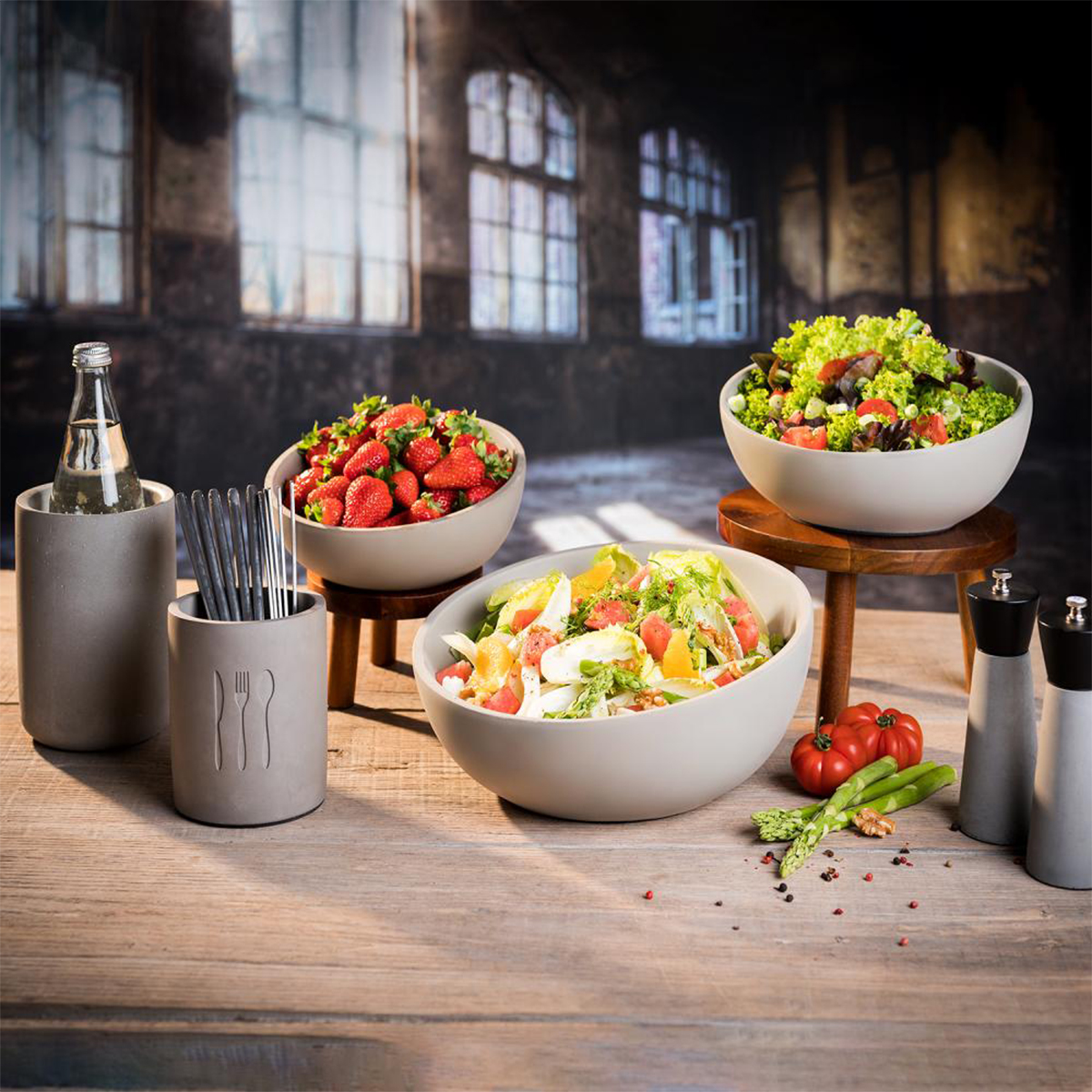 ELEMENT SERVING BOWL ROUND 2.5L By APS - Core Catering