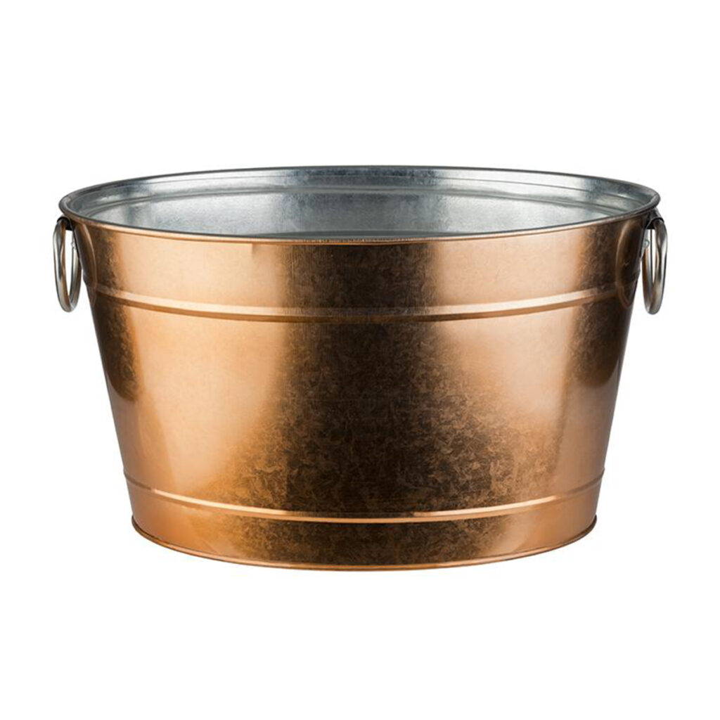 COPPER GALVANIZED METAL BEVERAGE TUB 11L By APS - Core Catering