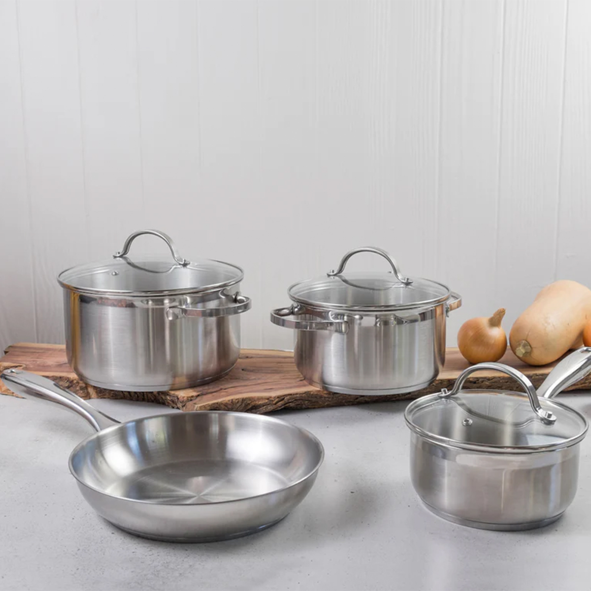 AMSTERDAM 7-PIECE POT SET S/STEEL By Brabantia - Core Catering