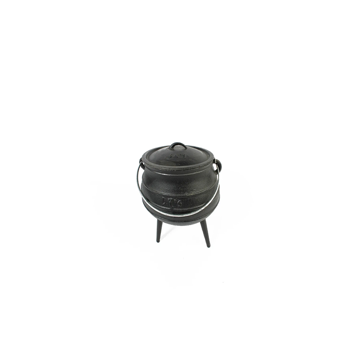 CAST IRON MINIATURE POTJIE POT 0.05L 3-LEG BLACK
