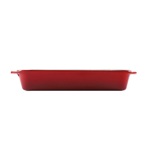 CAST IRON RECTANGULAR ROASTER 365MM RED