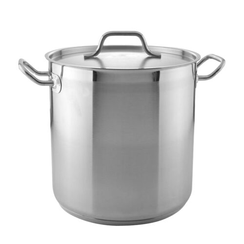 CASSEROLE POT S/STEEL (VALUE) 30L WITH LID By Global