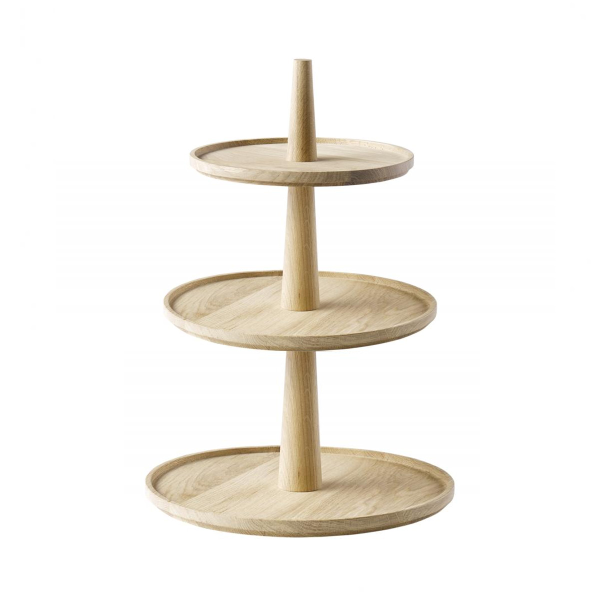 3-TIER ROUND WOODEN TRAY DISPLAY - Core Catering