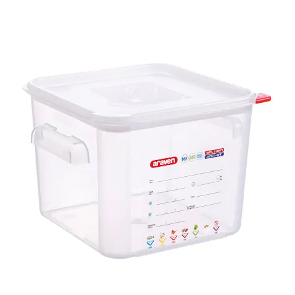 12L Square Polypropylene Container - Core Catering