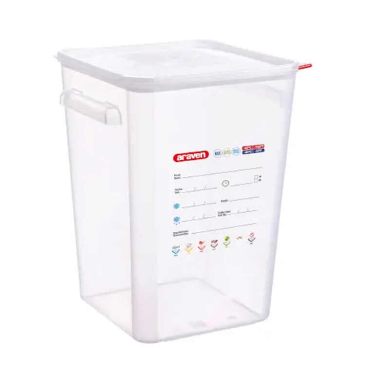 22L Square Polypropylene Container - Core Catering
