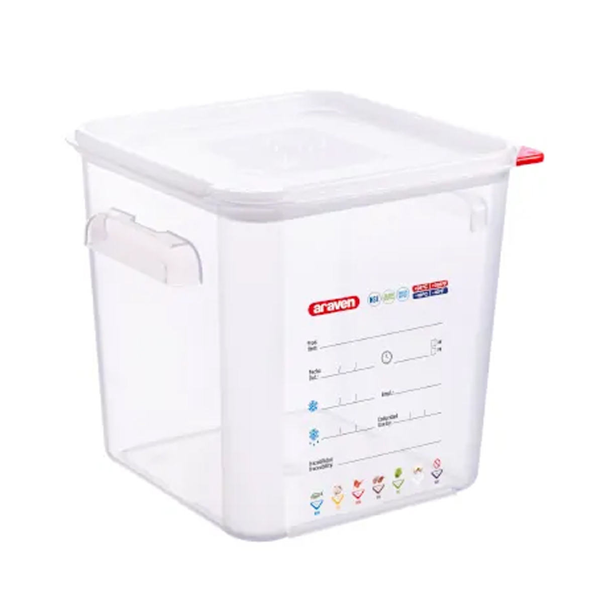 8L Square Polypropylene Container - Core Catering