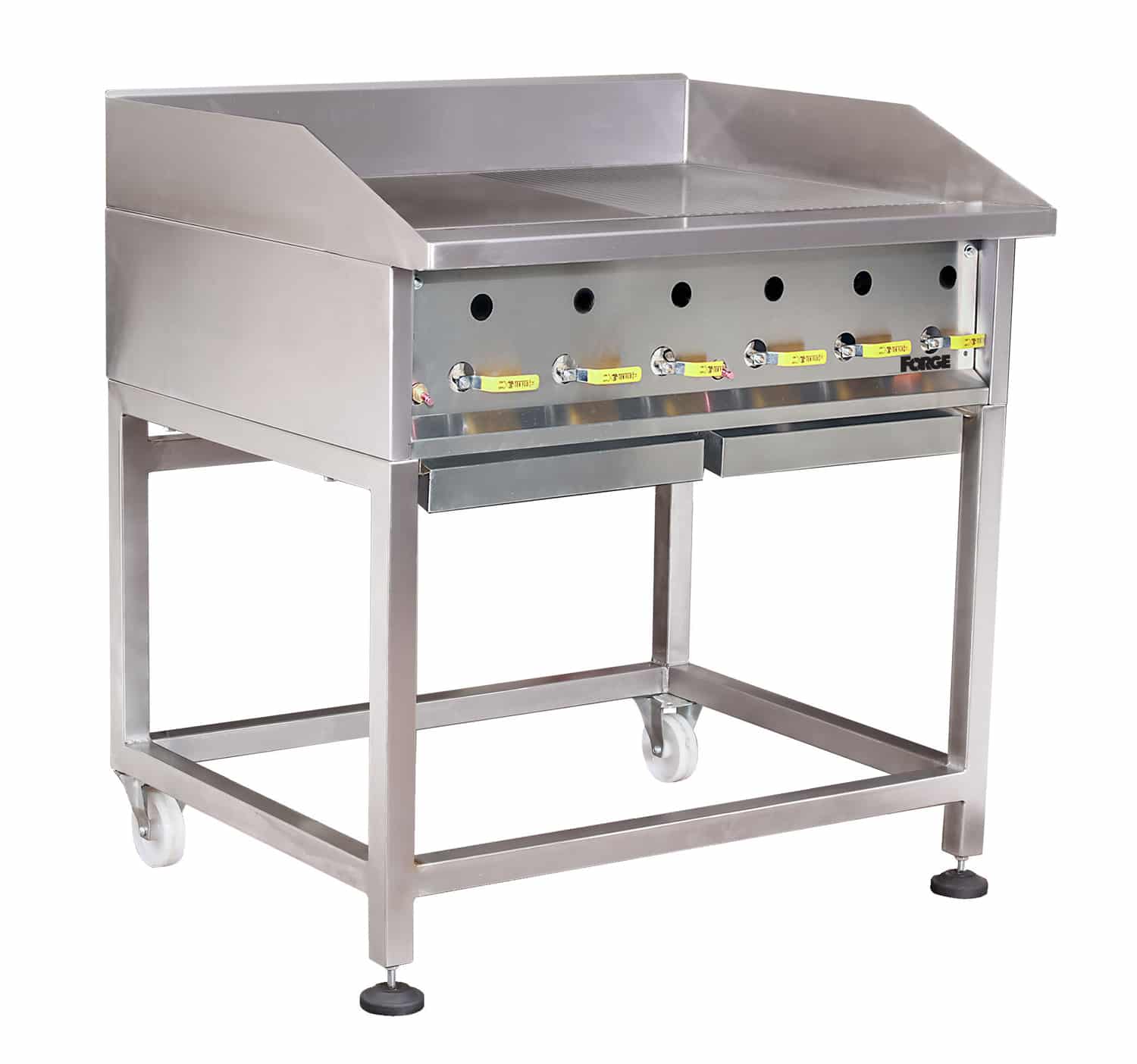 HEAVY DUTY - GRILLERS - FLOOR STANDING - HALF FLAT GRILL/HALF RIBBED ...